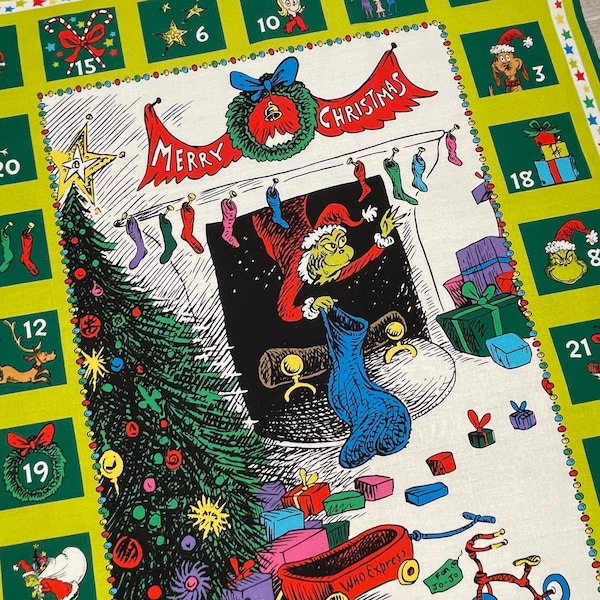 Grinch Advent Calendar - Etsy
