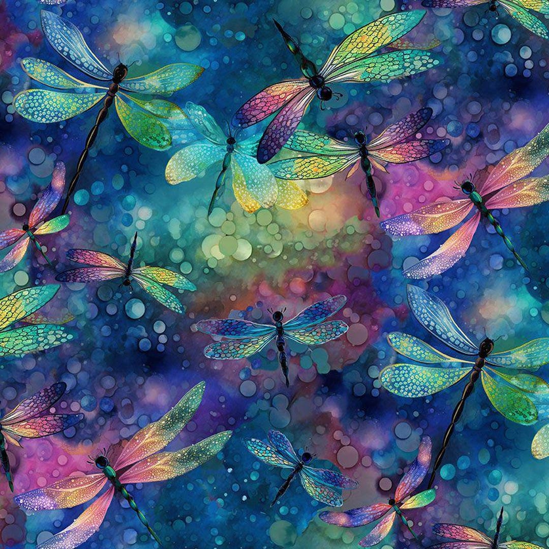 Dragonfly Fabric - Dragonfly Dream - 100% Cotton - Timeless Treasures ...