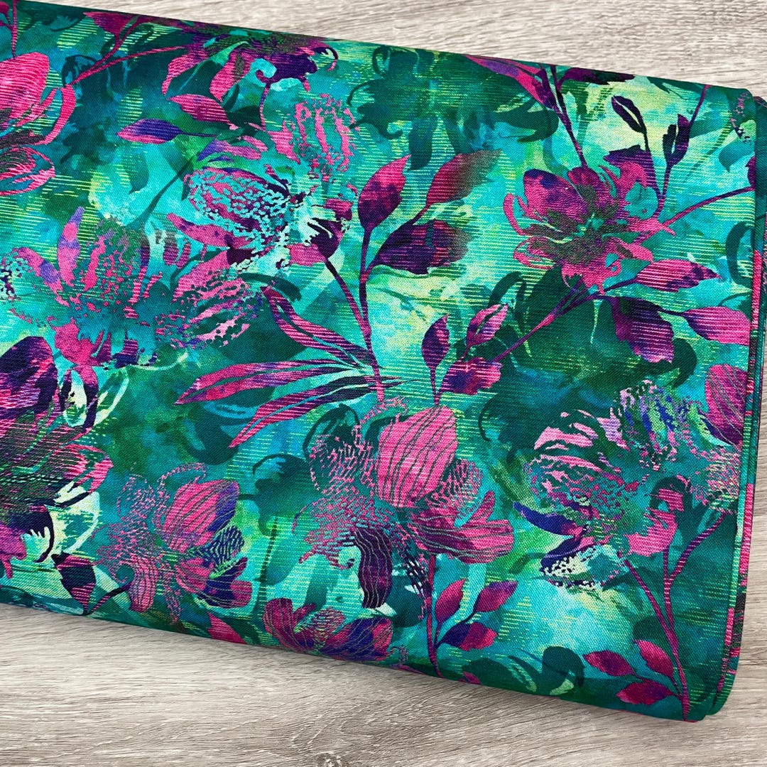 Orchid Fabric - SRKD-22122-30 FERN - Robert Kaufman - Floral Quilting ...