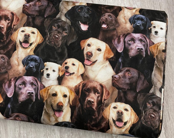 Yellow Labrador Dog Fabric Labrador Yellow Fabric by Petfriendly Small ...