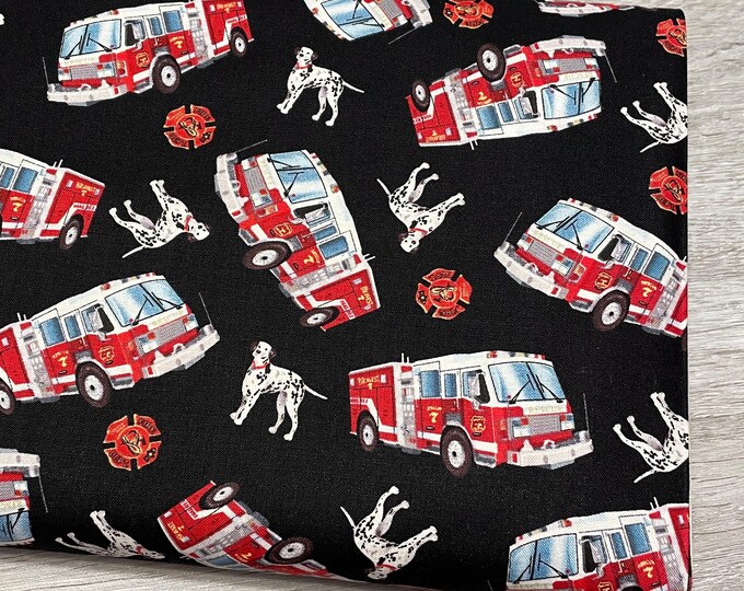 Firetruck Fabric Dalmatian Fabric to the Rescue Collection Henry Glass ...