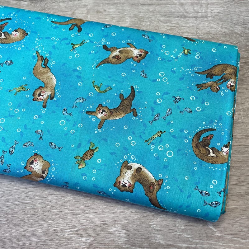 Otter Fabric - Etsy