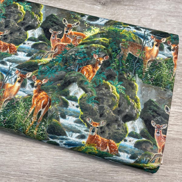 Deer Fabric - Etsy