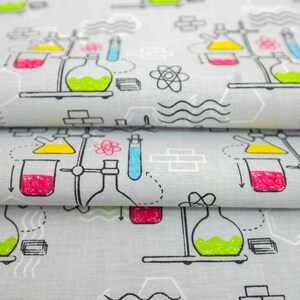 Science Experiment Fabric by the Yard 100% Cotton Fabric - Etsy