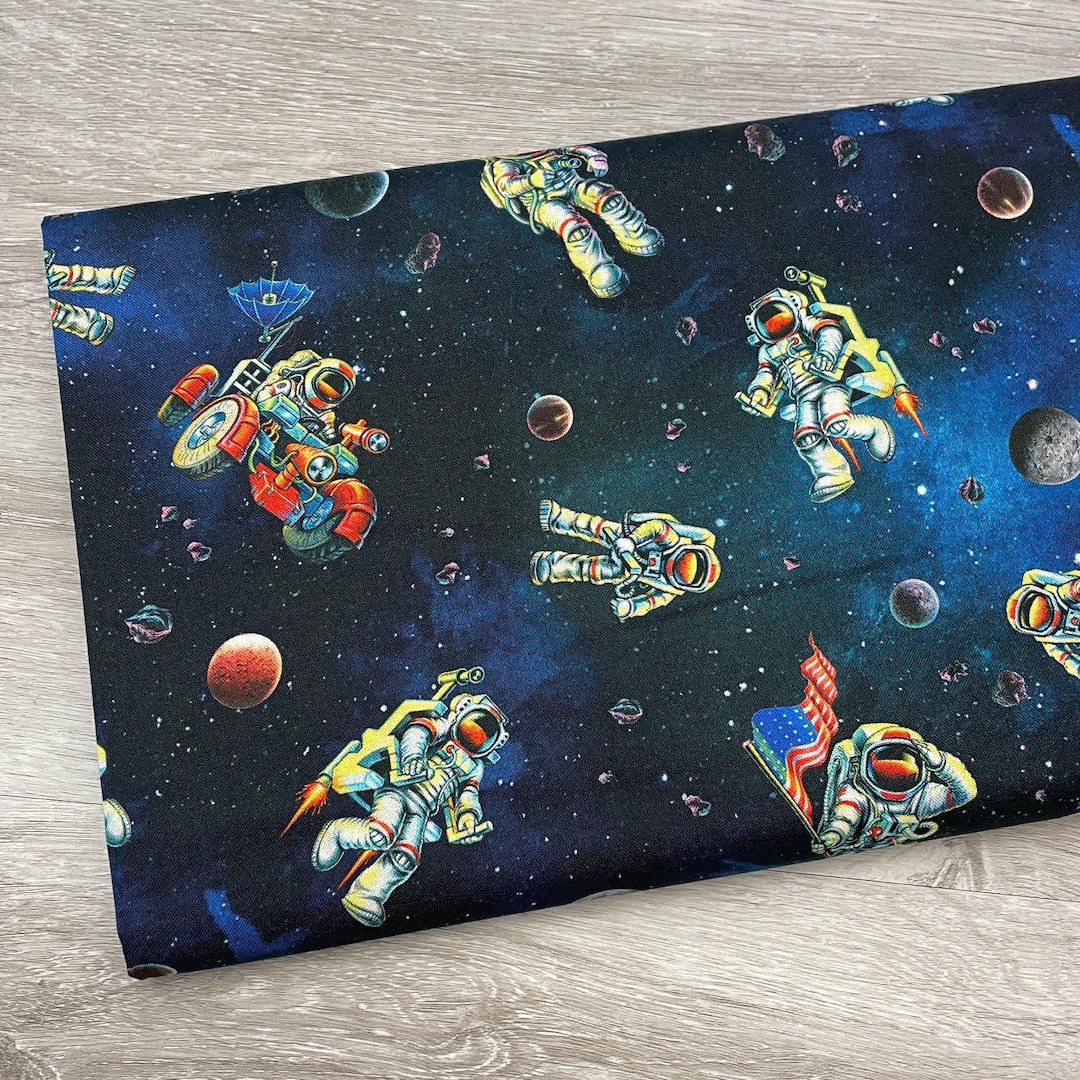 Astronaut Fabric - Space Travelers - Michael Miller - 100% Cotton ...