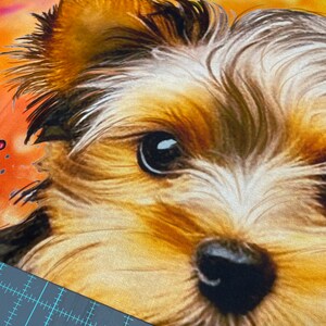 Yorkie Fabric Panel 35.5 X 44 100% Cotton David Textiles Exclusive ...