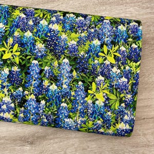 Bluebonnet Flowers - Benartex - 100% Cotton Fabric - Flowers of ...