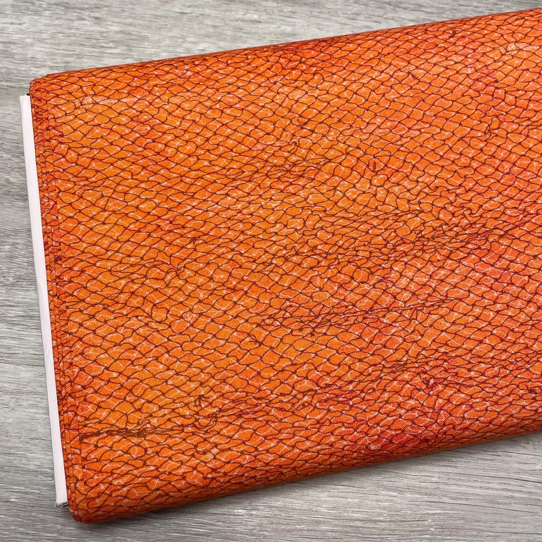 Fishing Fabric - Fishing Net - Rust Color - 100% Cotton Fabric - Land ...
