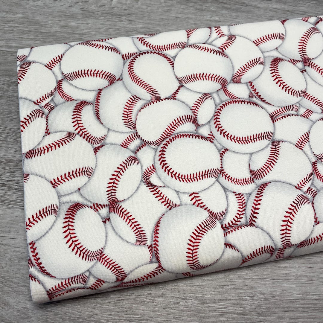 Baseball Fabric - 100% Cotton Fabric From Timeless Treasures - Sports ...
