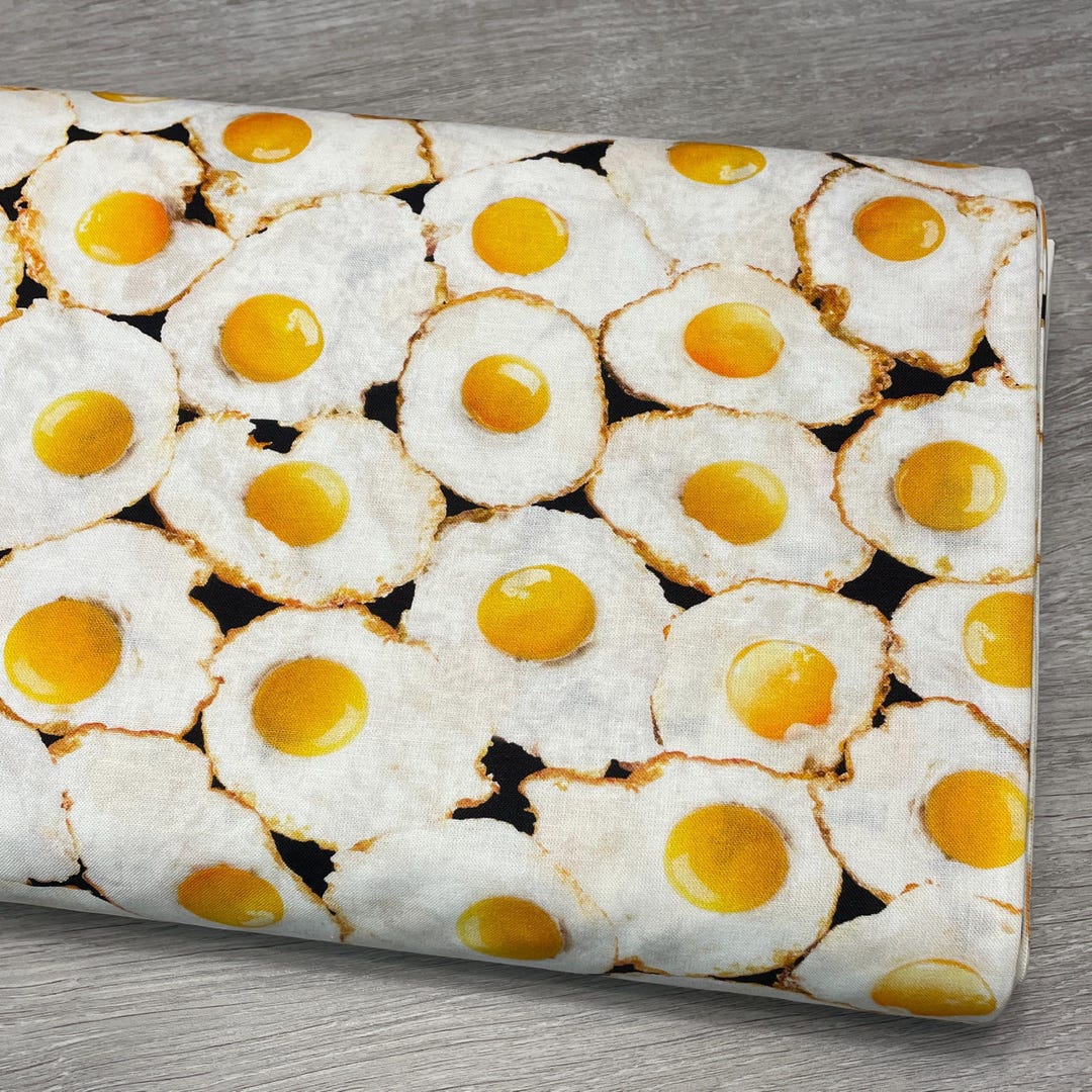 Fried Egg Fabric - Timeless Treasures - 100% Cotton - What's for ...