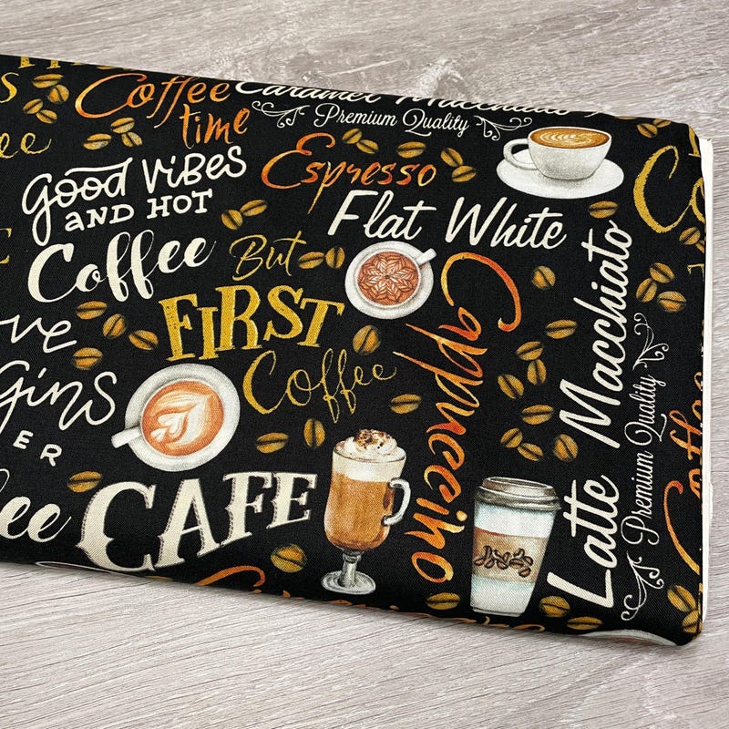 Coffee Fabric - Etsy