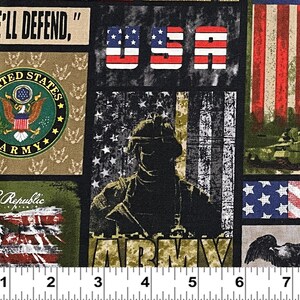 Army Fabric - U.S. Military - United States Army - Sykel - 100% Cotton ...