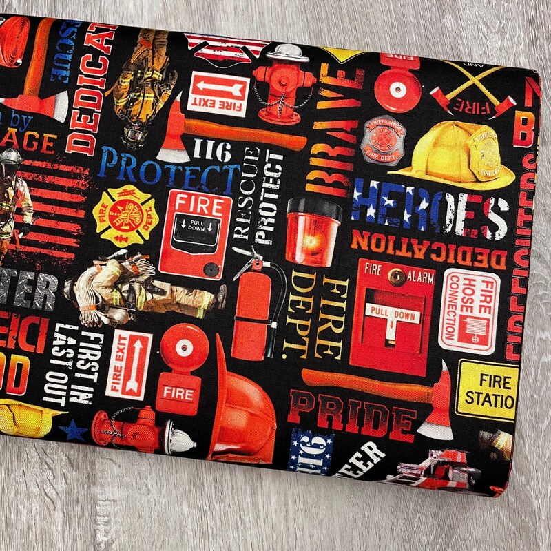 Fireman Fabric - Etsy