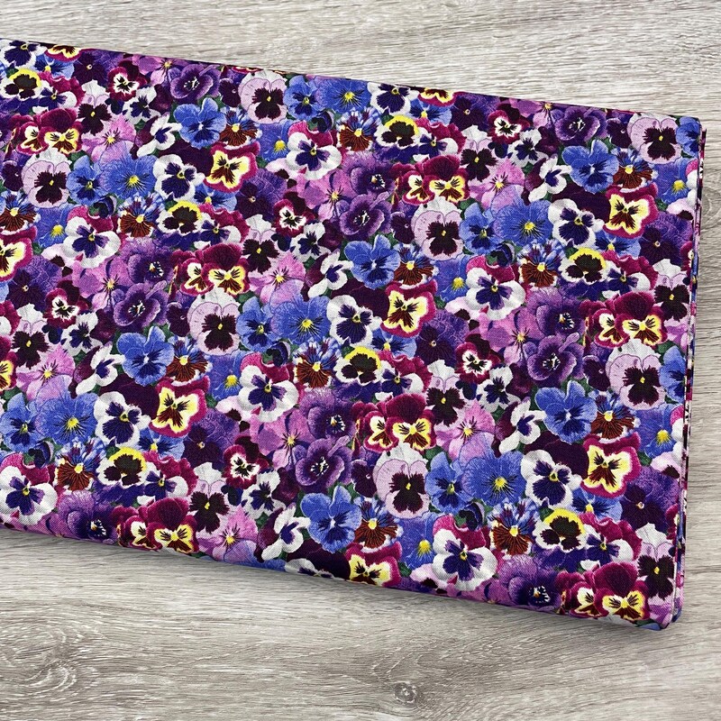 Pansies Fabric - Etsy