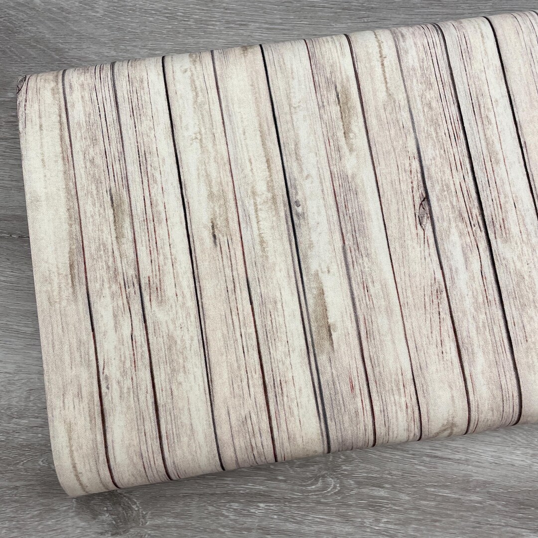 Wood Fabric - Wooden Boardwalk Texture - 100% Cotton - Timeless ...
