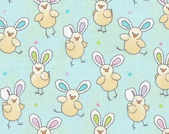 Baby Chick Fabric Baby Chicks on White by Thistleandfox Spring Baby ...
