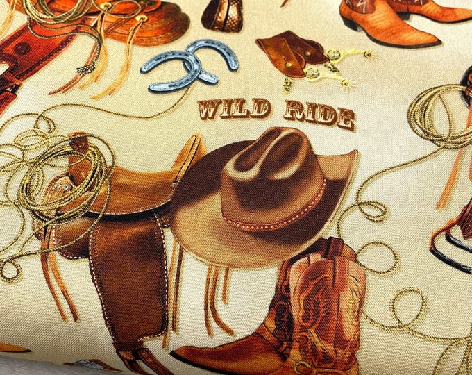 Western Ways Yellowstone Fabric - Kanvas Studios for Benartex - 100% ...