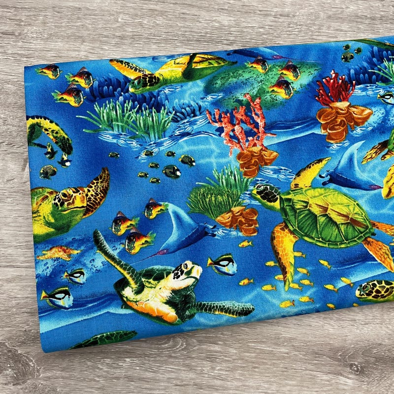 Sea Turtles Fabric - Etsy