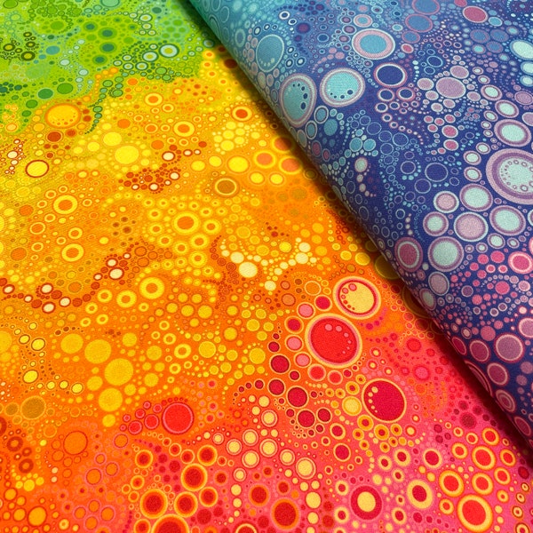 Rainbow Batik Fabric - Etsy