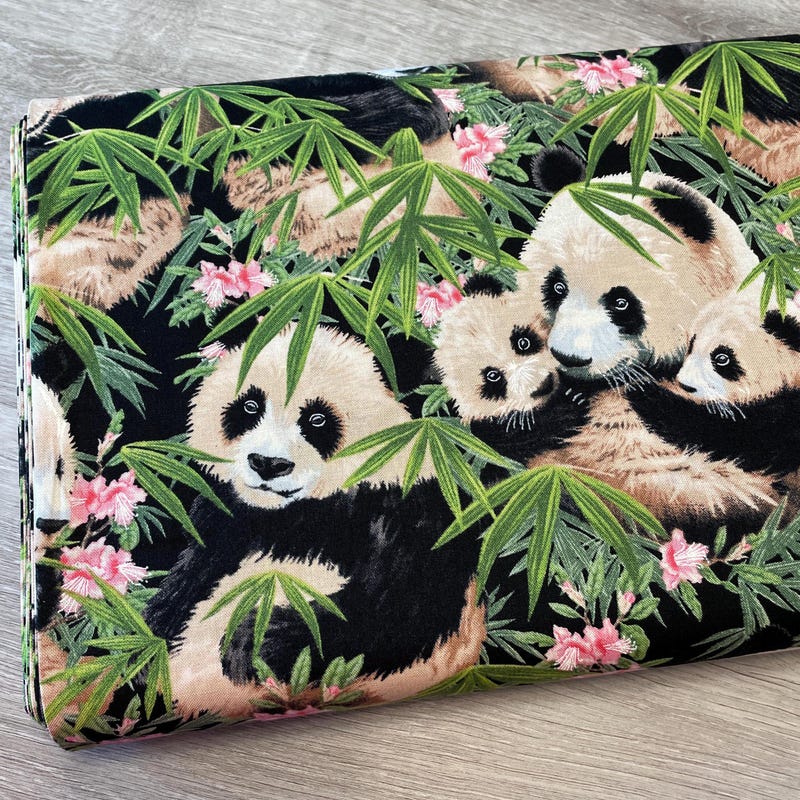 Panda Fabric - Etsy