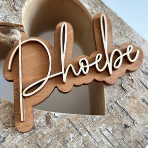 Name Tag - Personalised - Gift Tag - Wooden - Basket Tag - Wedding ...