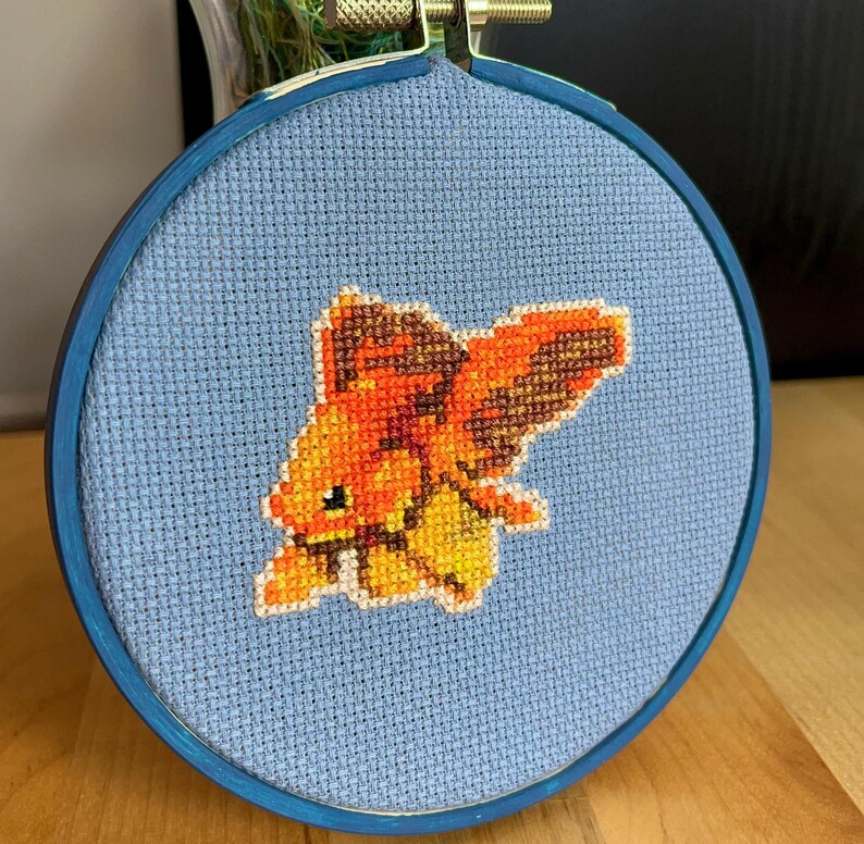 Lil' Goldfish Cute Pixel Art Cross Stitch Pattern PDF - Etsy