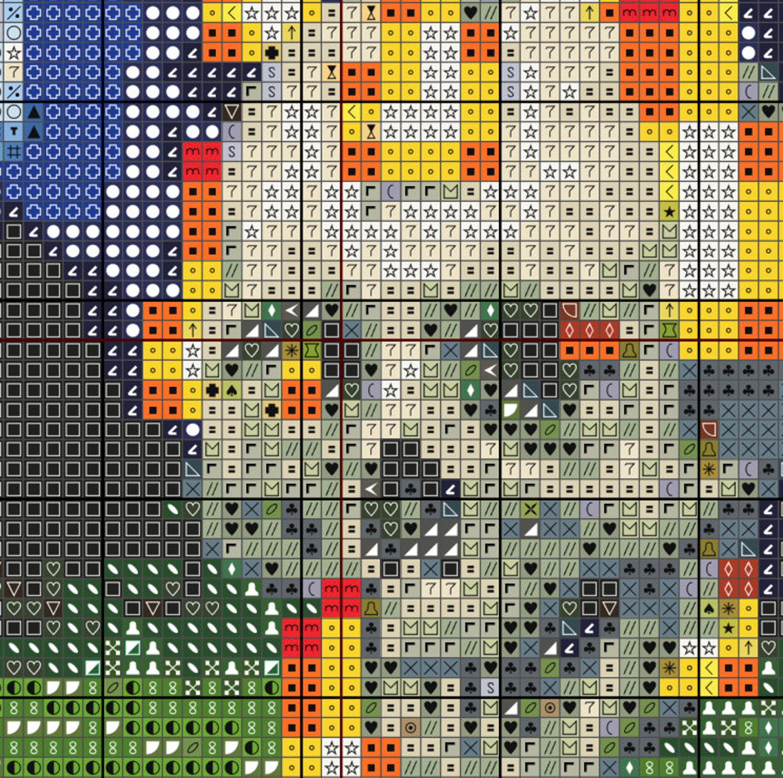 Minecraft Cross Stitch Pattern PDF Burning Skull - Etsy