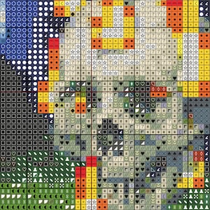 Minecraft Cross Stitch Pattern PDF Burning Skull - Etsy