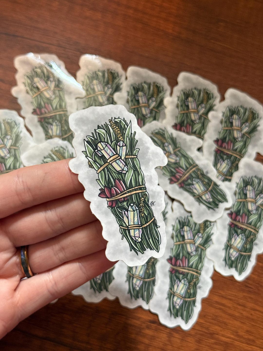Sage Bundle Vinyl Sticker: Hand-drawn Witchy Design - Etsy