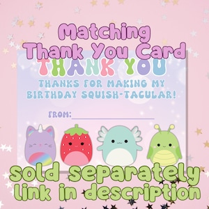 Squishmallow Birthday Invitation | Squishmallow Editable Invitation ...