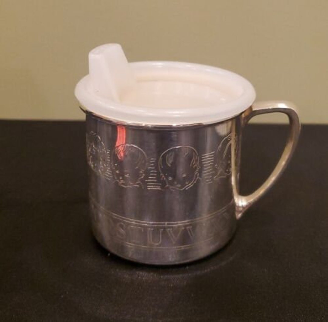 Oneida Silver Plated Baby Cup With Lid Vintage Baby Cup - Etsy
