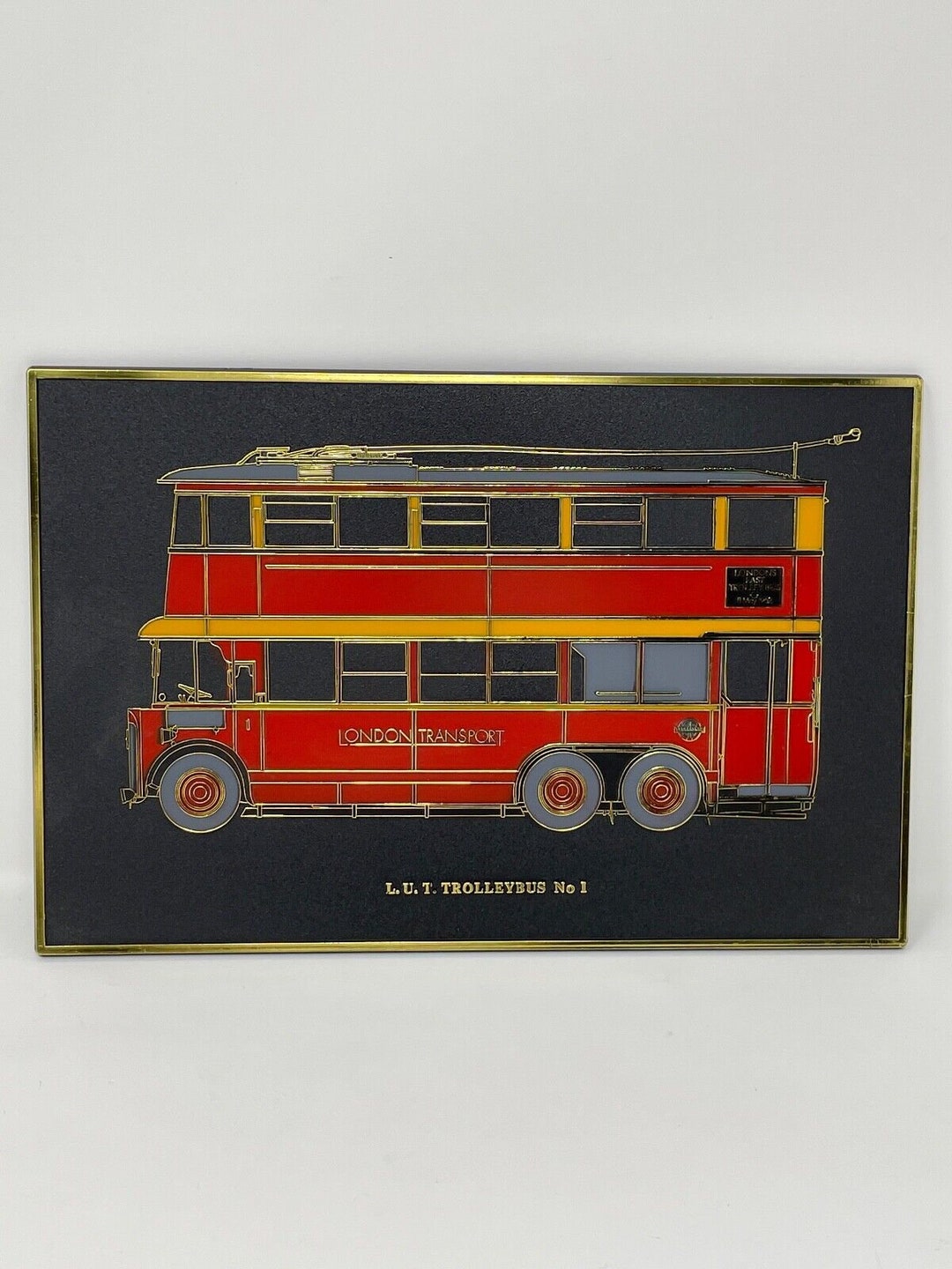Vintage Prestige Wall Plaques by Frank Down LTD. Double Decker Bus - Etsy