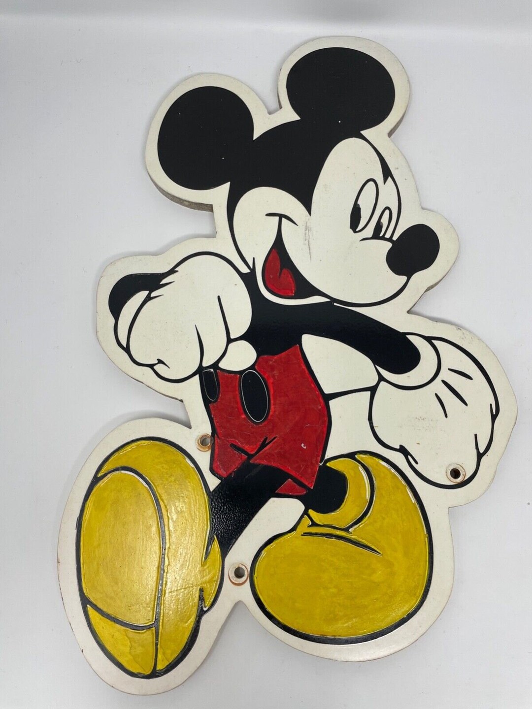 Disney Rare Mickey Mouse Wood Cutout - Etsy
