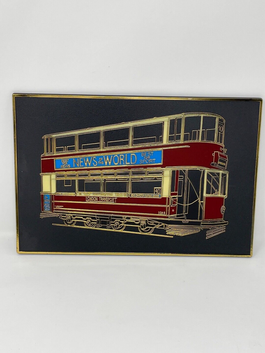 Vintage Prestige Wall Plaques by Frank Down LTD. Double Decker Bus - Etsy