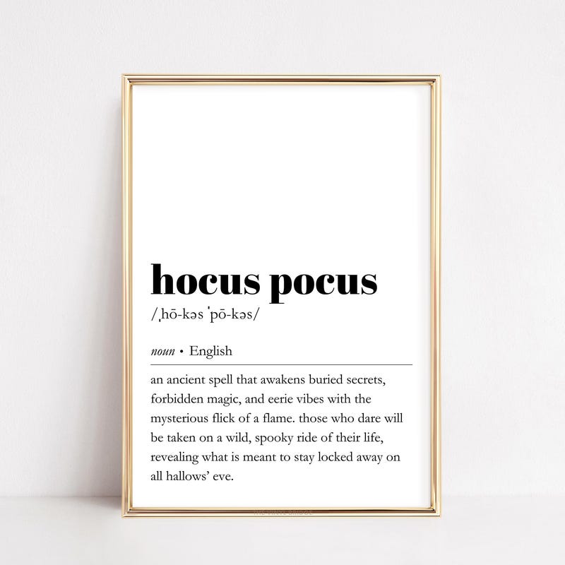 Hocus Pocu Poster - Etsy