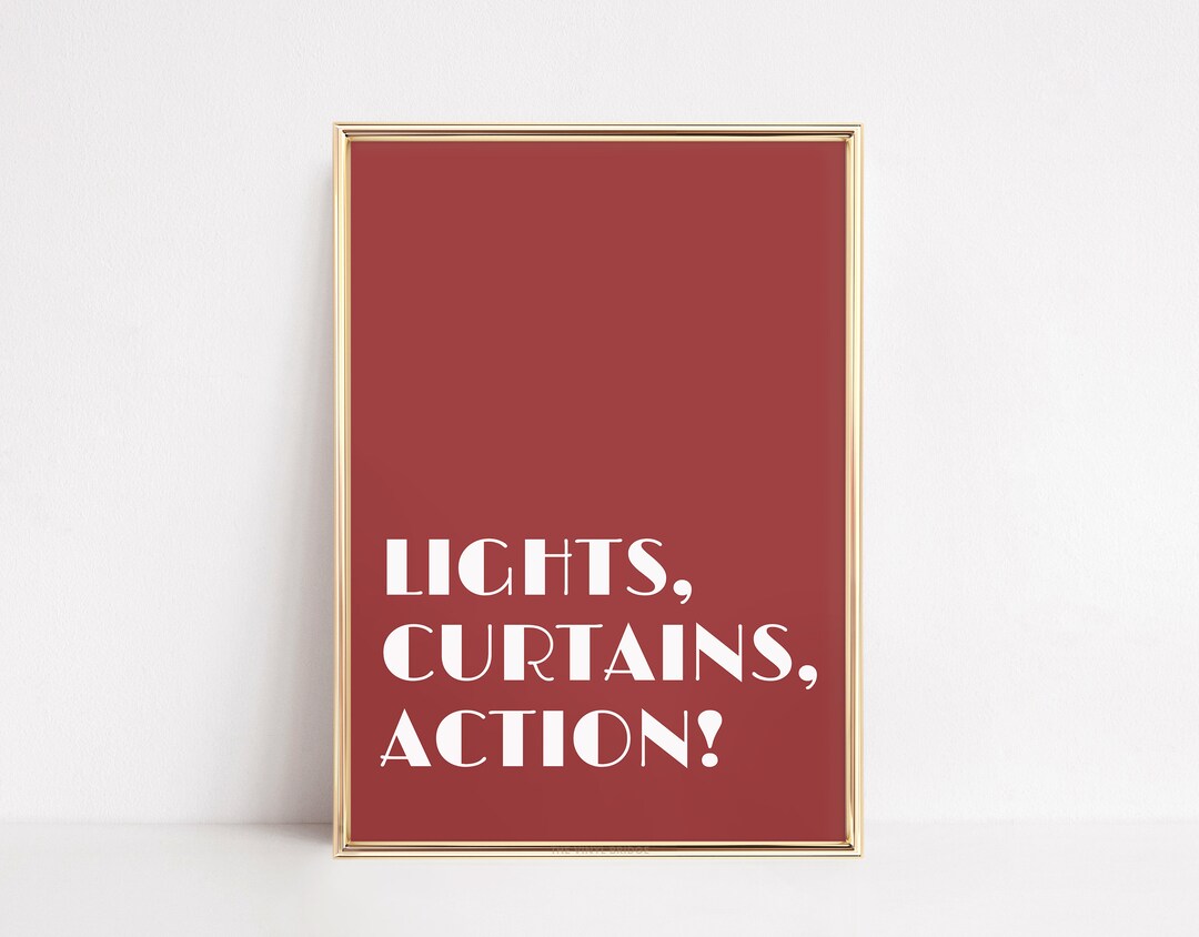 Musical Theater Quote Print | Broadway Theatre Nerd Poster | Retro ...