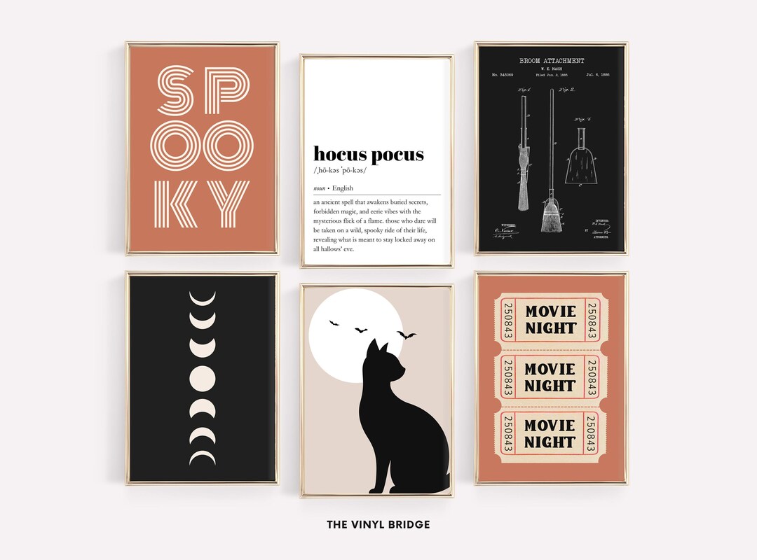 Hocus Pocus Wall Art | Set of 6 Prints | Magical Girl Decor | Witchy ...