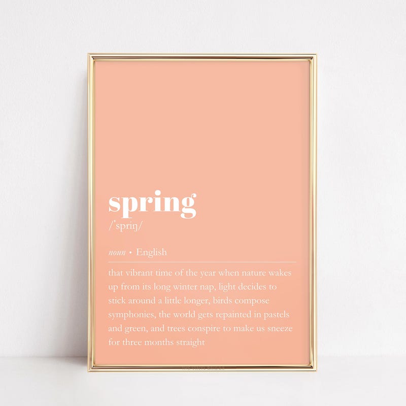 Spring Word Art - Etsy