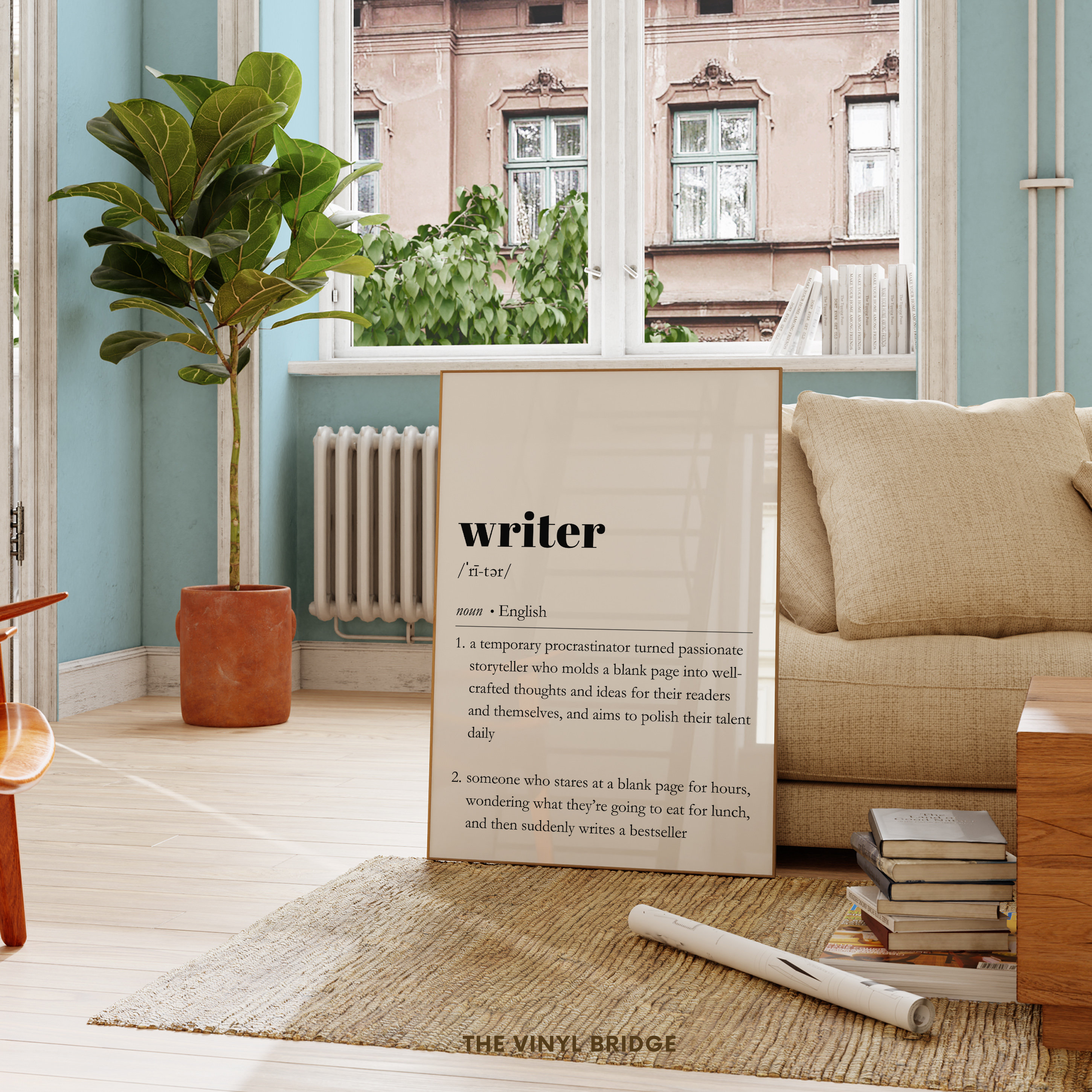 Writer Definition Print Funny Dictionary Wall Art Writing Motivation ...