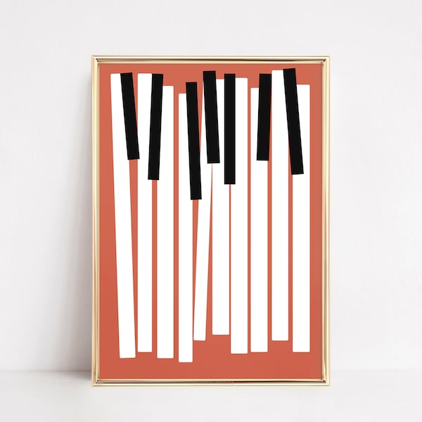 Wall Art Piano Aesthetic - Etsy