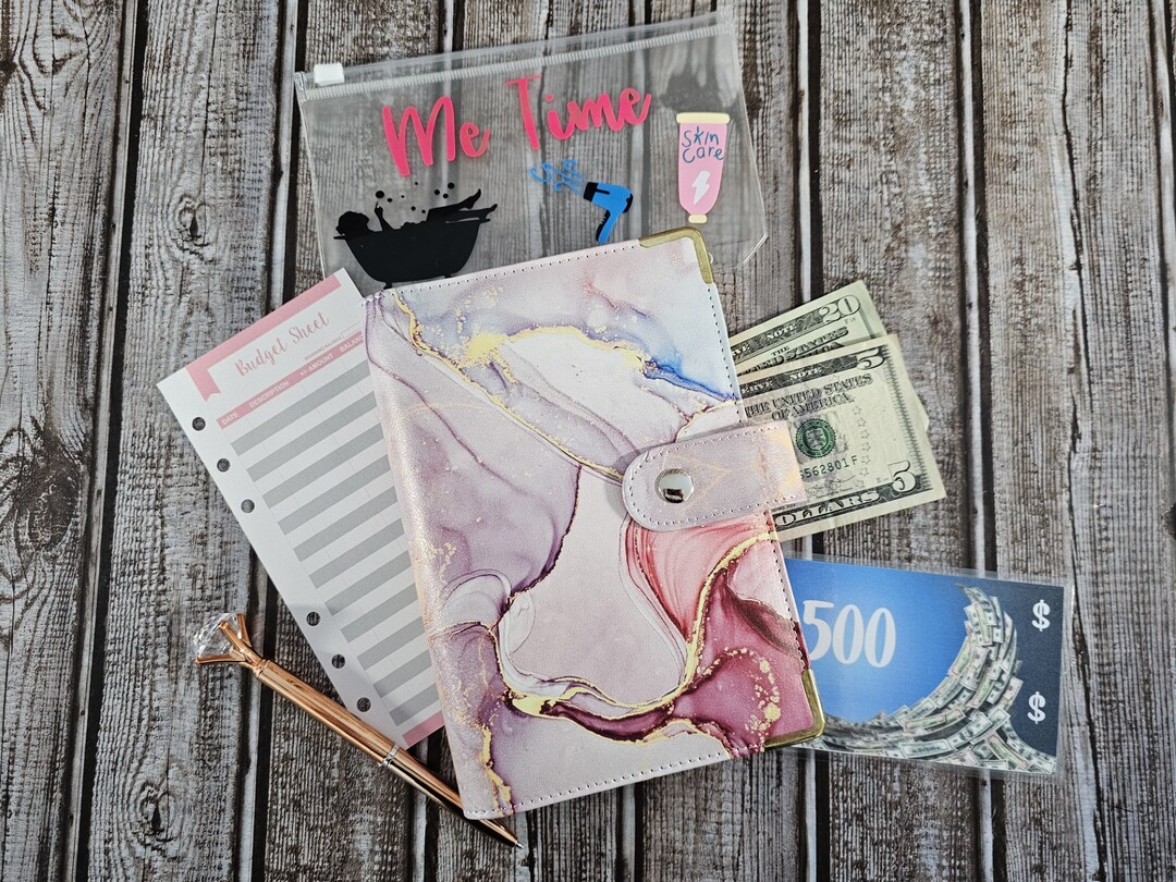 Pink Marble Budget Binder, Savings Binder. A6 Binder, Savings Challenge ...
