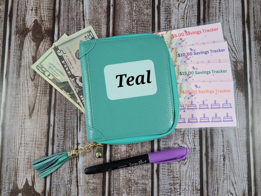 Medium Savings Challenge Wallet, Cash Stuffing Money Envelope ...