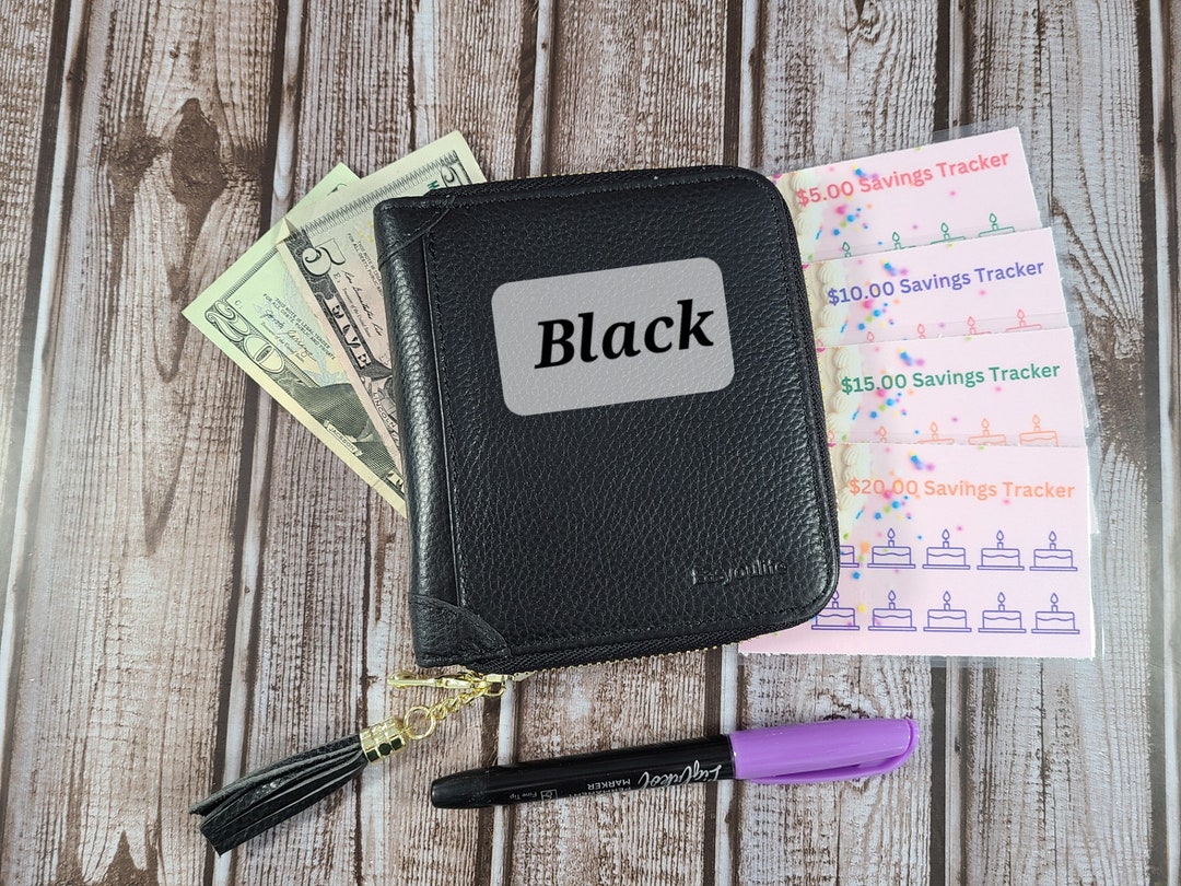 Medium Savings Challenge Wallet, Cash Stuffing Money Envelope ...