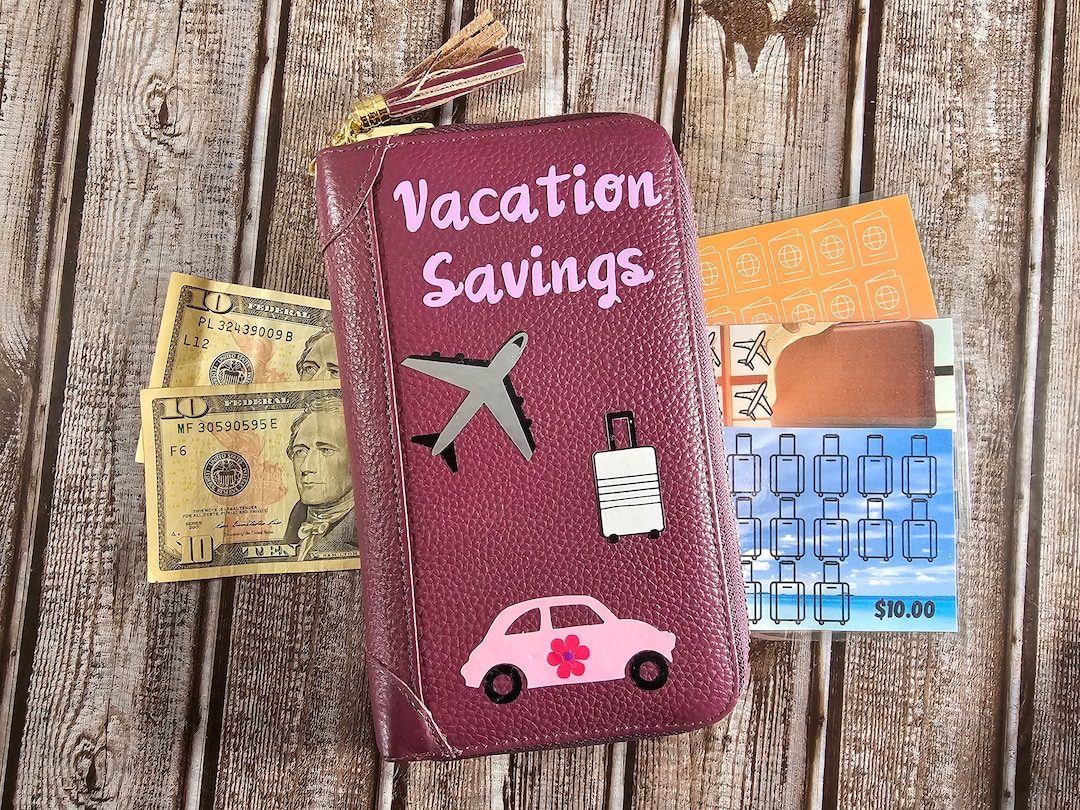 Purple Savings Challenge Wallet, Cash Budget System, Money Envelope ...