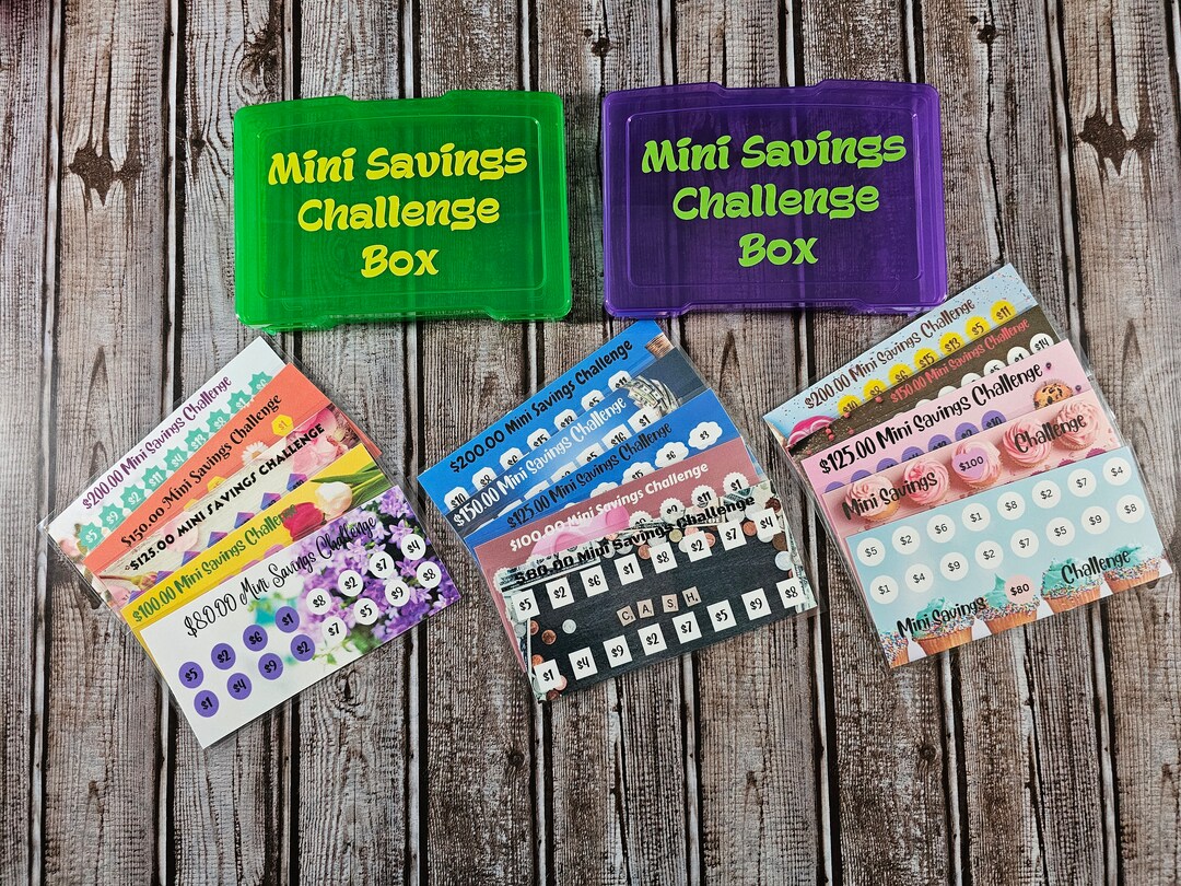 Mini Savings Challenge Box - Etsy