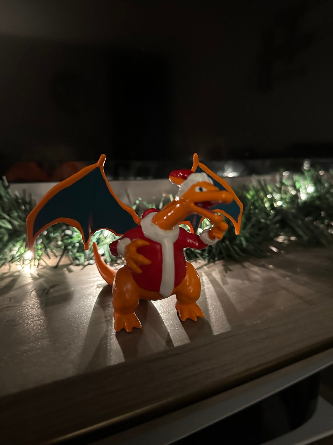 Santa Pokemon Charizard Ornament Christmas Pokemon Gift Ornament ...