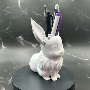 Eevee Pokemon Pencil Holder Office Decor Desk Organizer Cute Pokemon ...