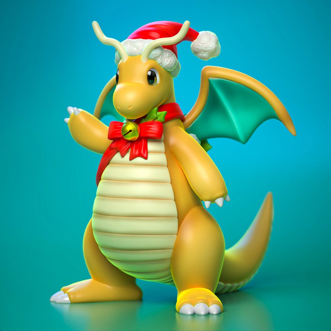 Christmas Dragonite Tree Topper Pokemon Gift - Etsy