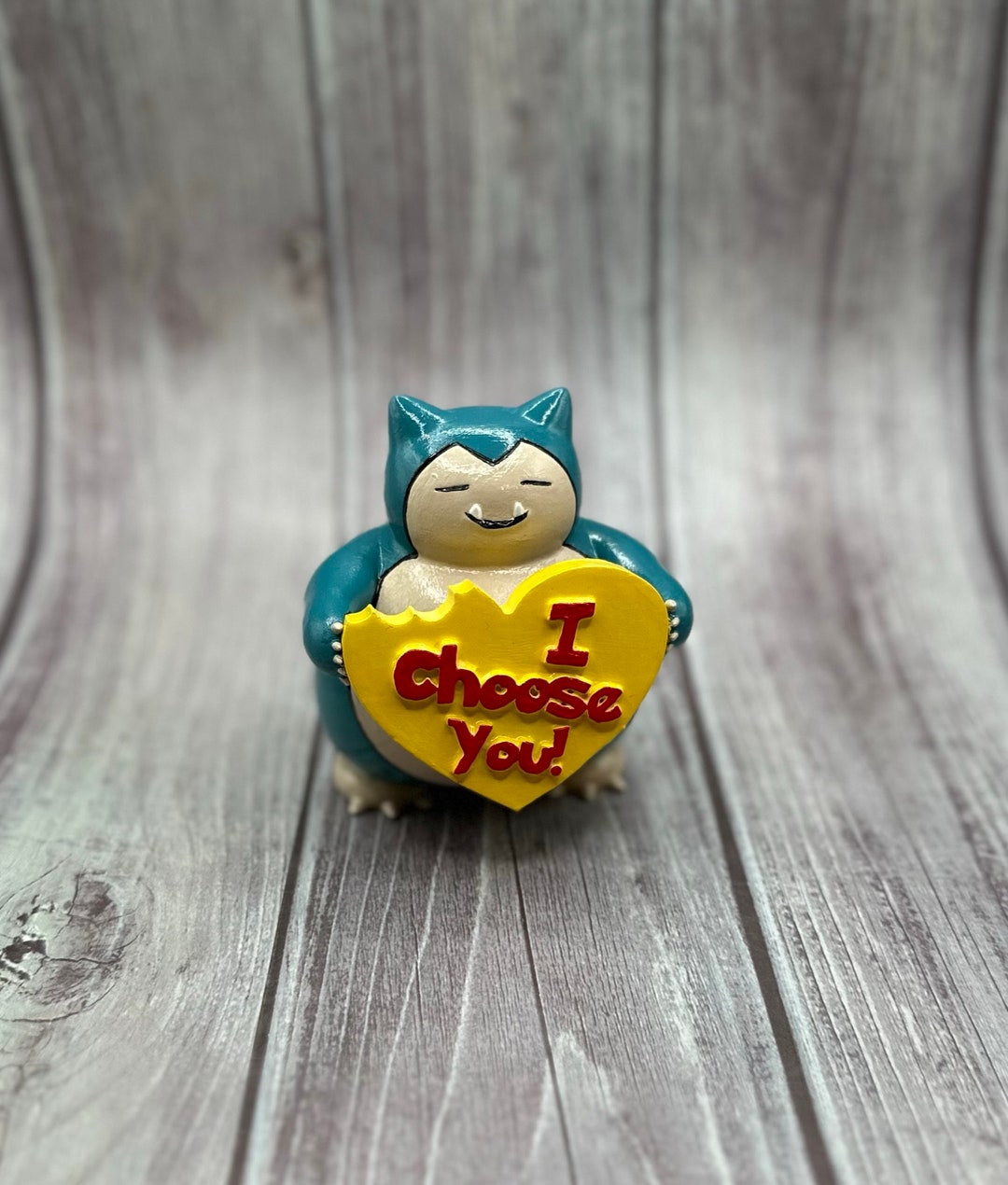 Valentine Snorlax Candy Hearts Gift for Him Pokemon Gift 3D Printed ...