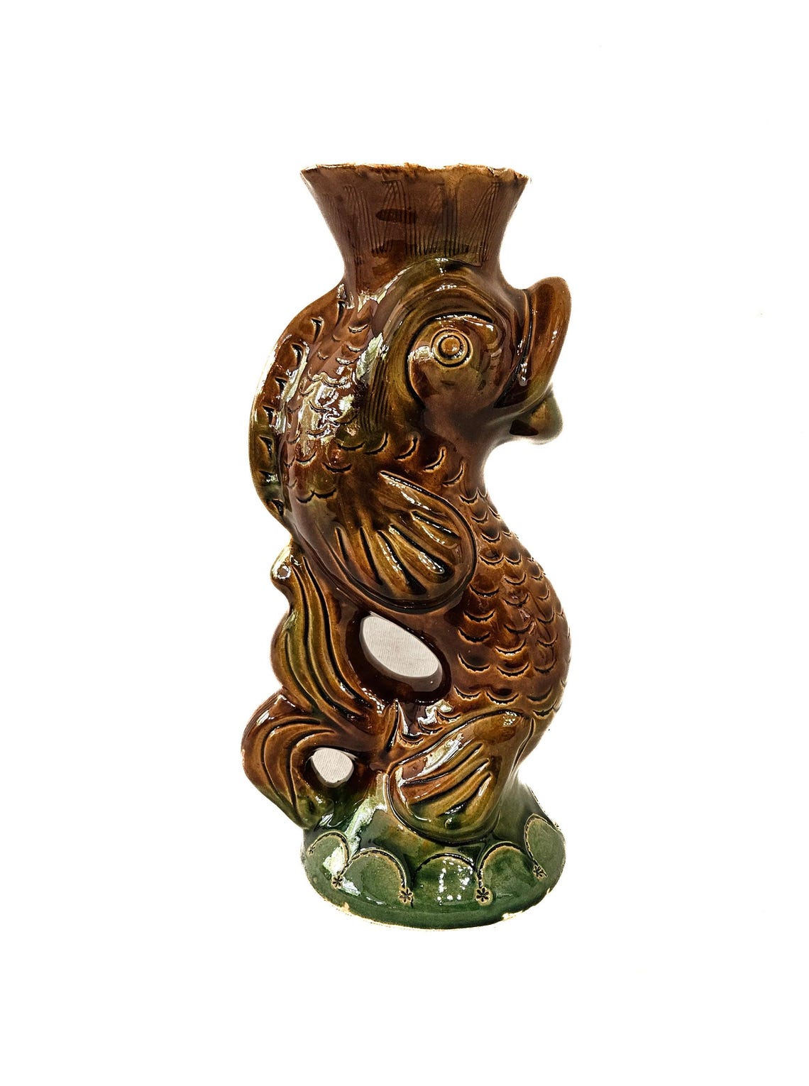 Victorian Dolphin Shaped USSR Bottle Vase - Etsy